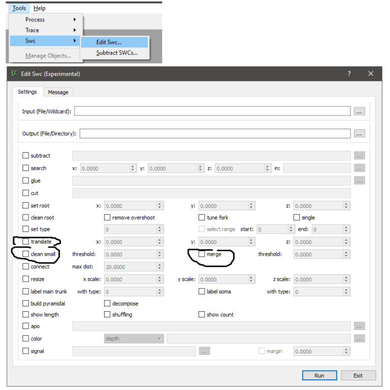 Tools for editing SWC files (neuron morphology) – Justas Birgiolas